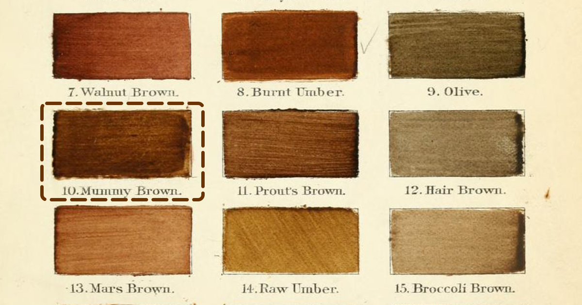 Is Mummy brown made from real mummies? | ladycultblog